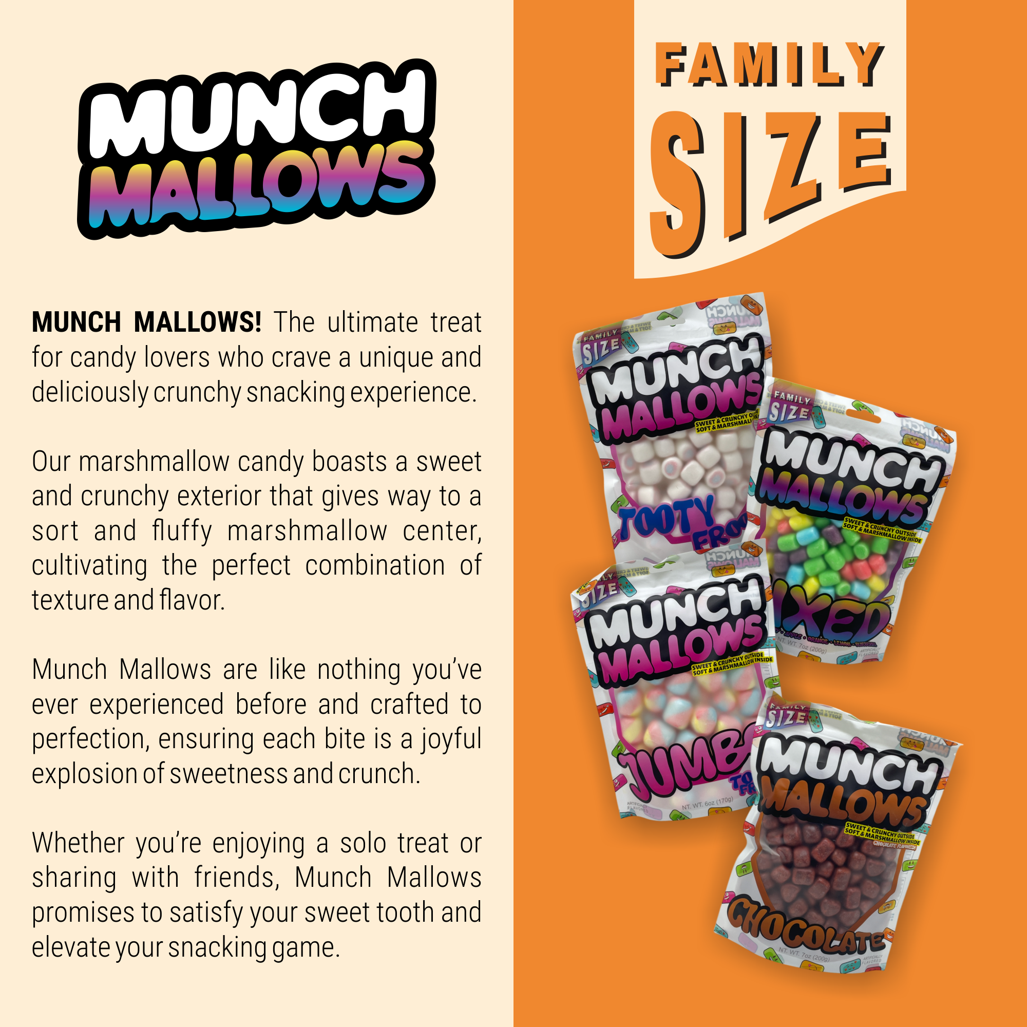 Munch Mallows Marshmallow Candy — Cravings Gourmet Popcorn