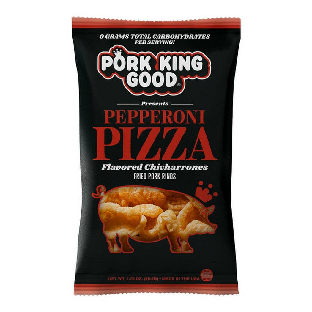 Cravings Gourmet Popcorn - Pork King Good Pepperoni Pizza Pork Rinds 1 ...