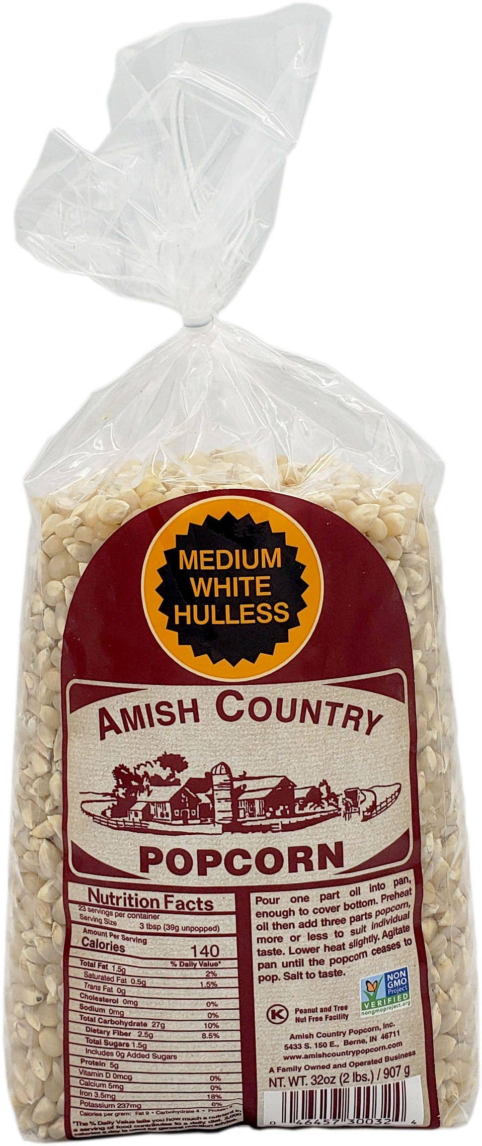 Amish Country | 2lb Bag of Medium White Popcorn Kernels — Cravings ...